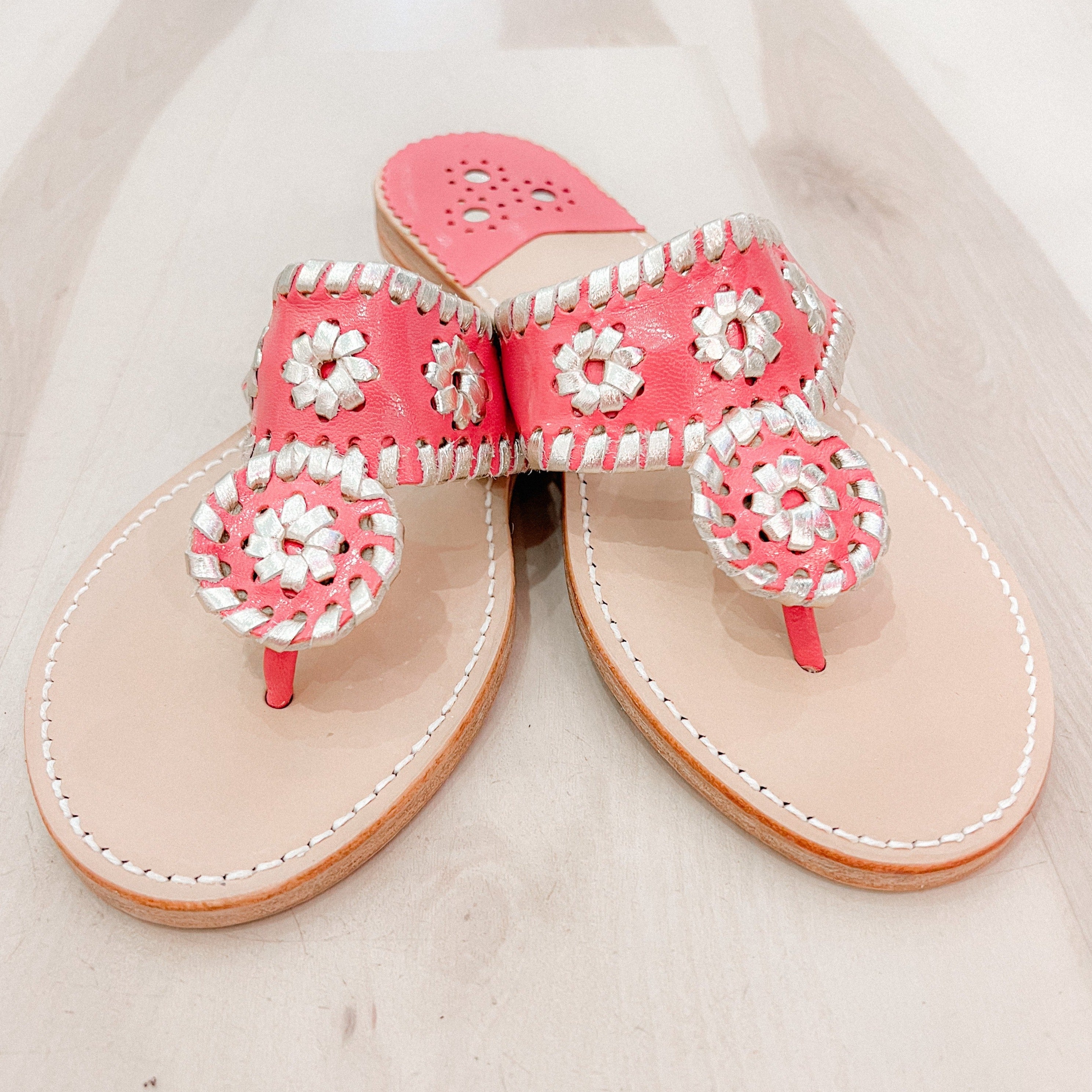 PB Salmon / Pale Gold – Palm Beach Sandals Store