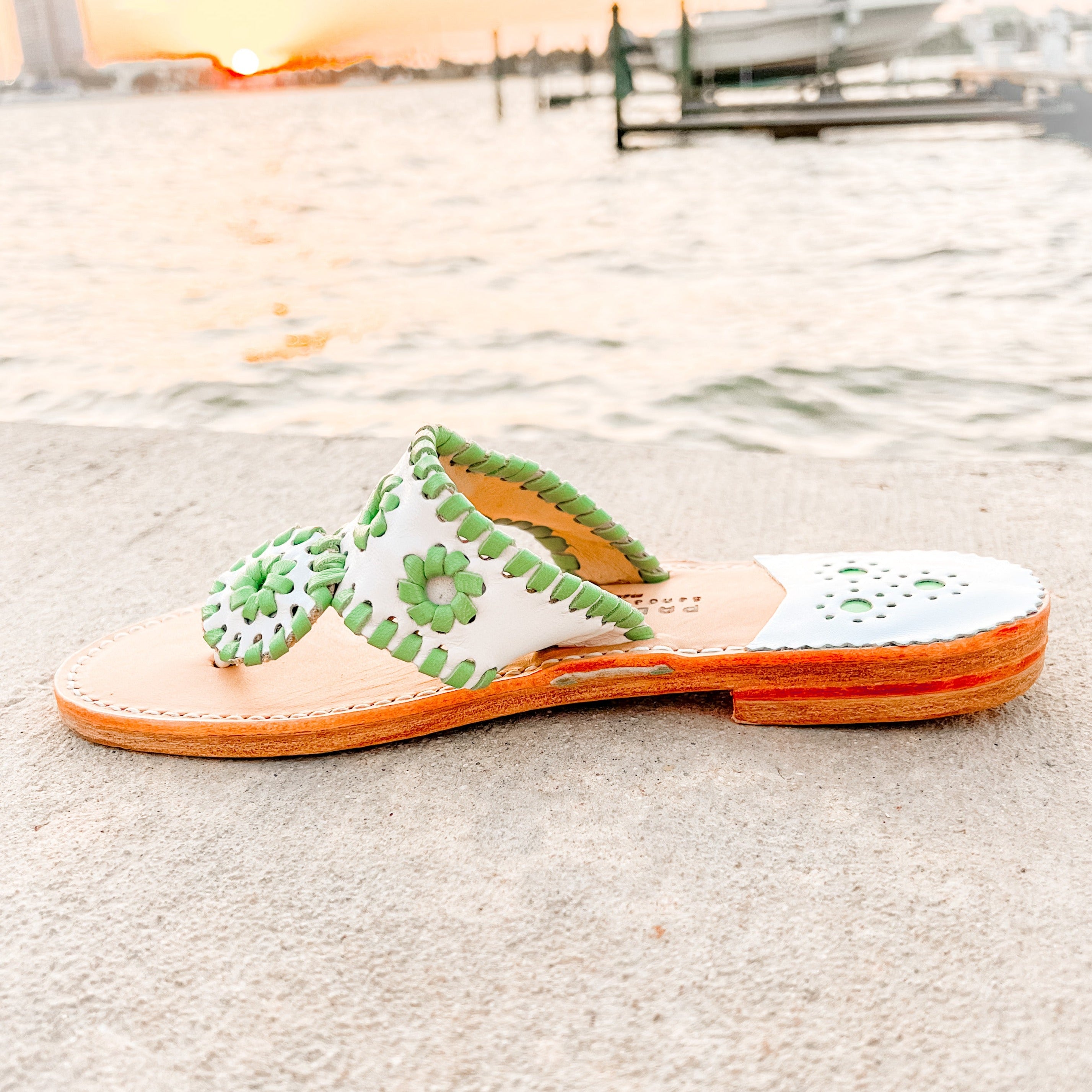 PB White / Pomme – Palm Beach Sandals Store